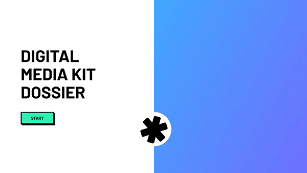 Dossier kit média numérique | Modèles Genially